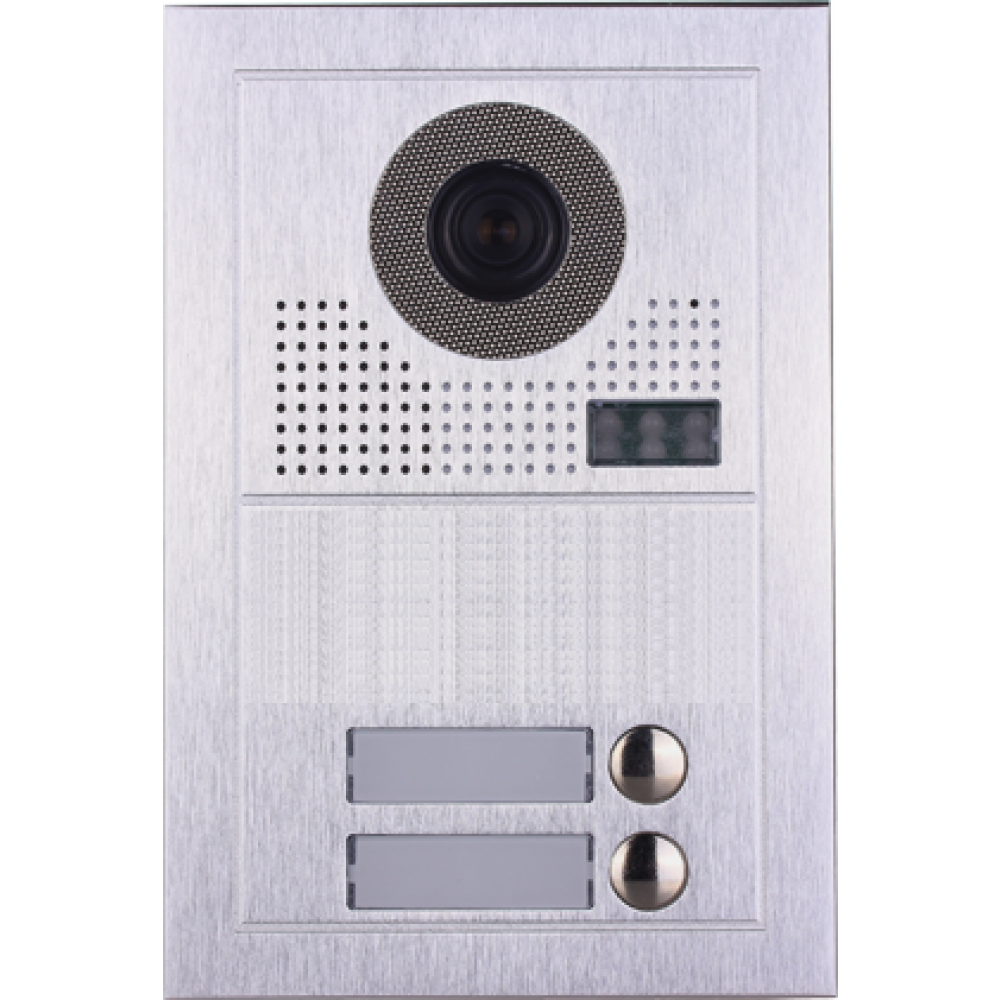 Portier interphone Modern 2 fils 2 appartements / 2 écrans blancs - BT ...