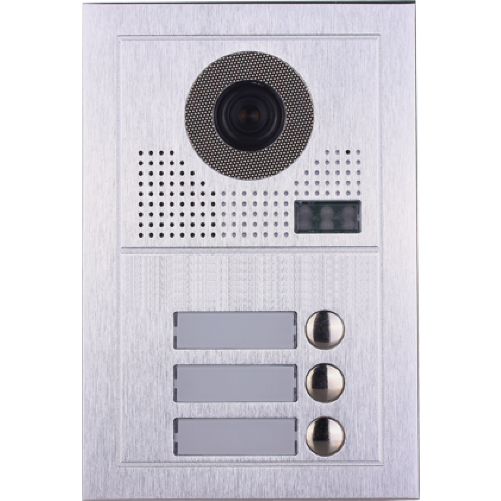 Portier interphone Modern 2 fils 3 appartements / 3 écrans noirs - BT ...