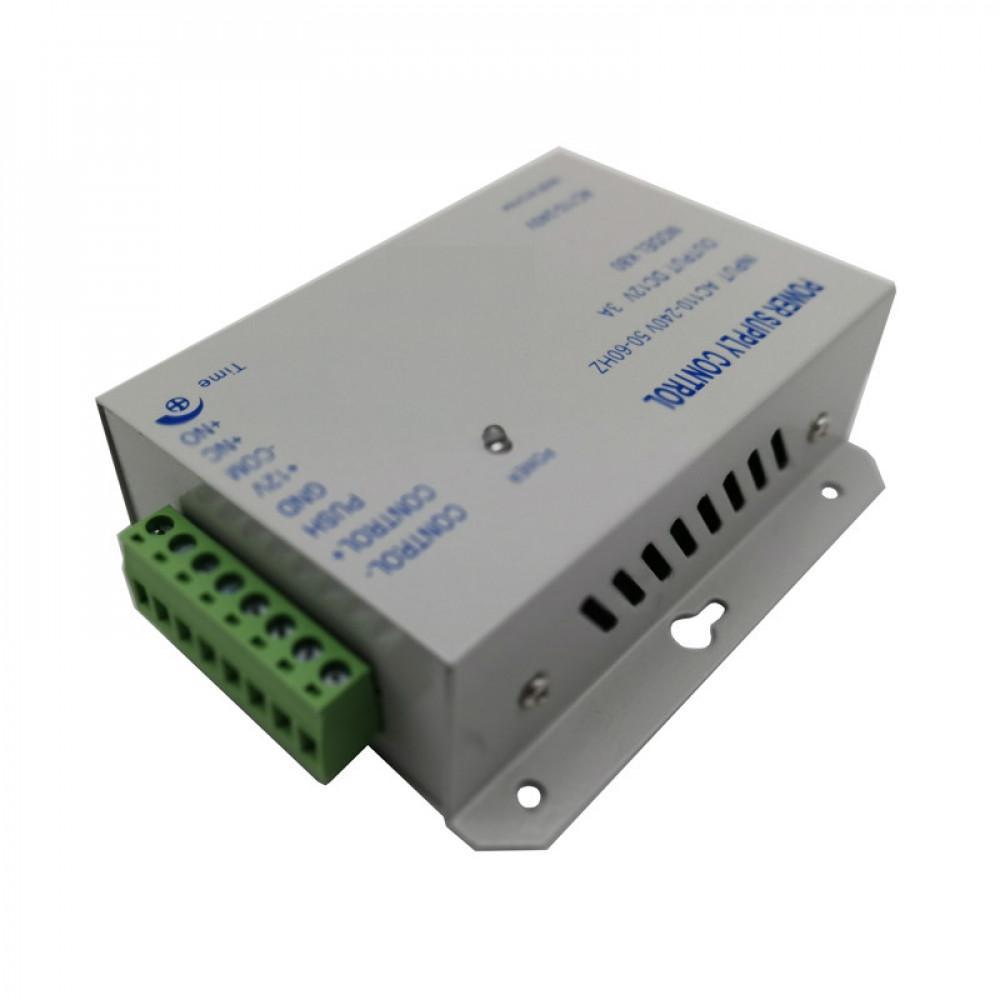 Alimentation 230V / 12V 3A avec relais temporisée - BT Security